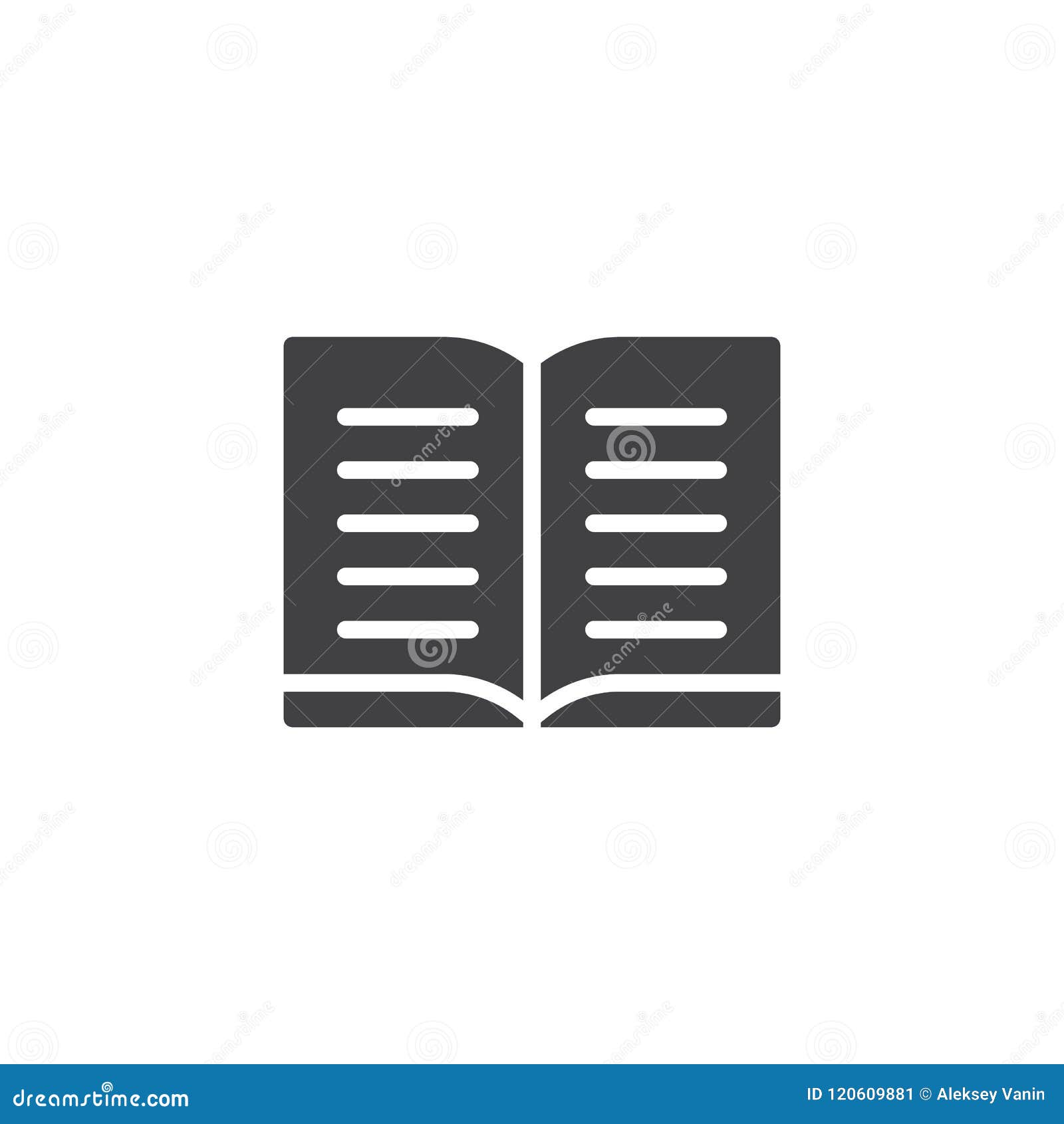 Open Book Pages Vector Icon Stock Vector - Illustration of learning ...