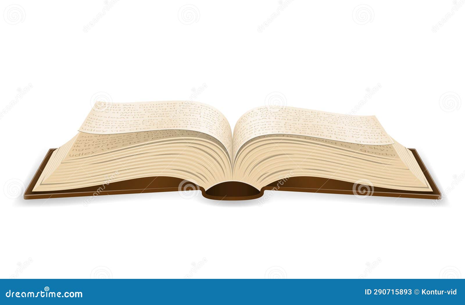 Open Book with Pages Vector Illustration Stock Vector - Illustration of ...