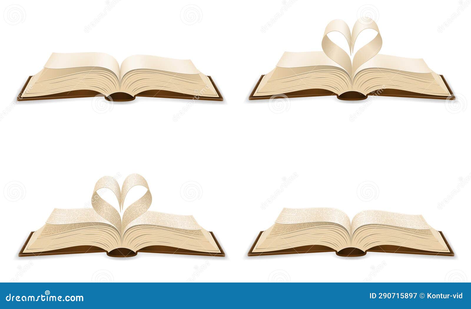 Open Book with Pages Vector Illustration Stock Vector - Illustration of ...