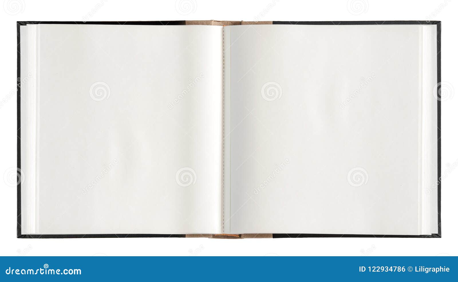 Open Book Paper Pages Isolated White Background Stock Photo - Image of ...