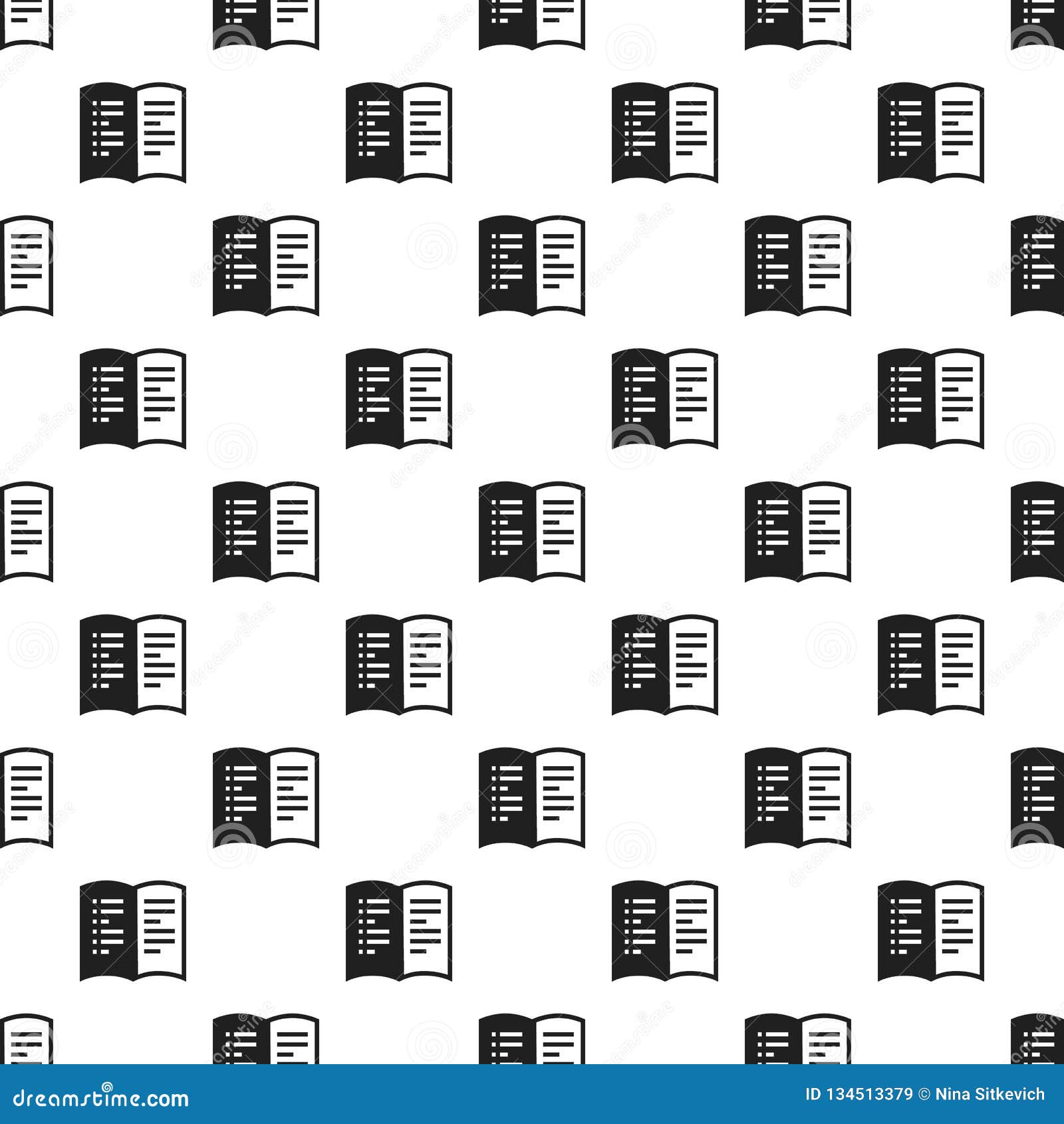 Open Book Pattern Seamless Vector Stock Vector - Illustration of ...
