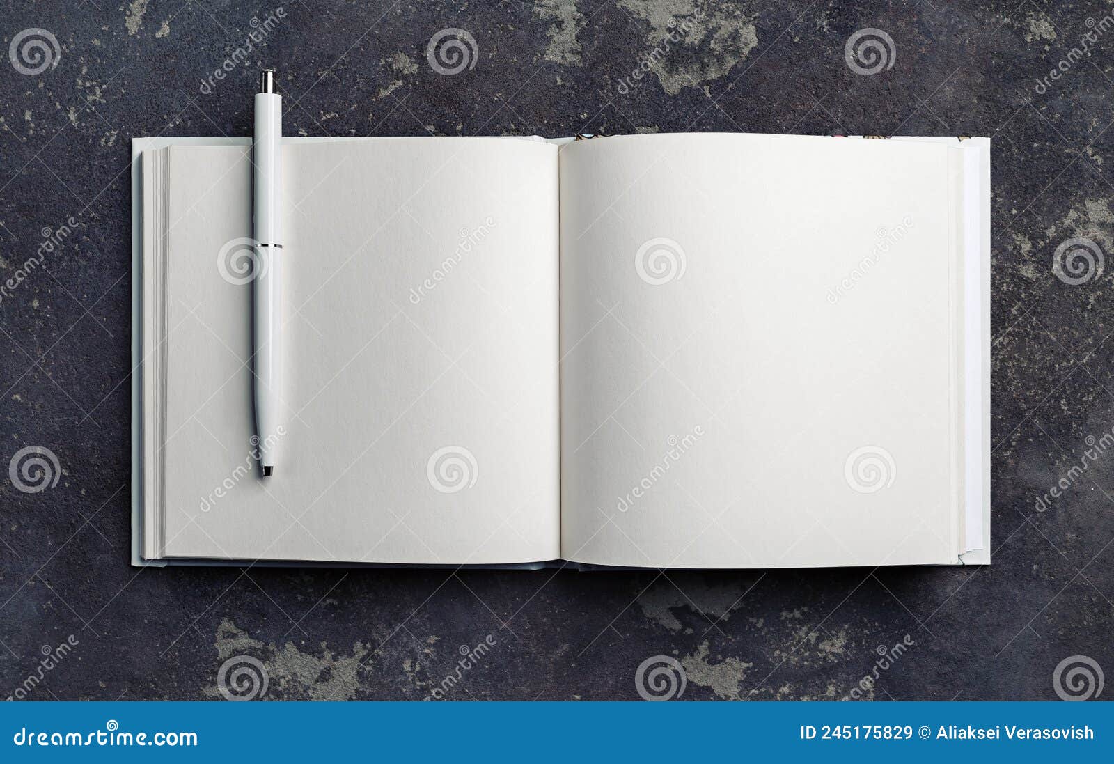 Open book, pen stock image. Image of clean, copy, concrete - 245175829