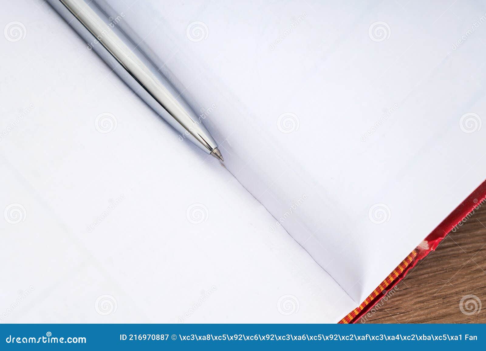 An Open Book and a Pen on the Table Stock Image - Image of looking ...