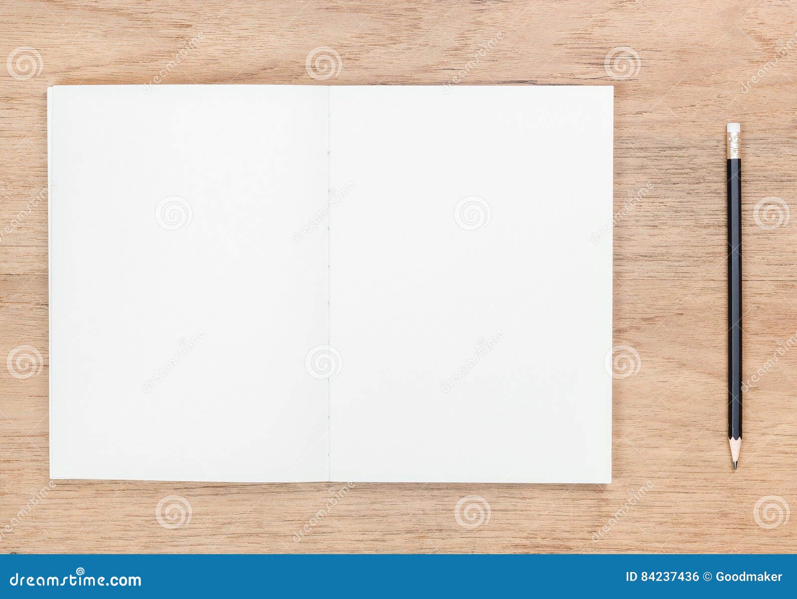 Open book and pencil stock photo. Image of bookmark, table - 84237436