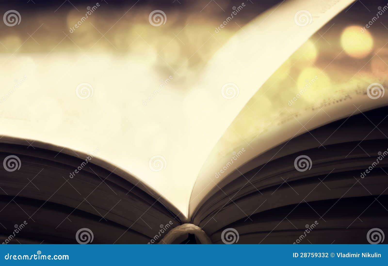 Open Book Photo in Retro Style. Stock Photo - Image of bokeh, read ...