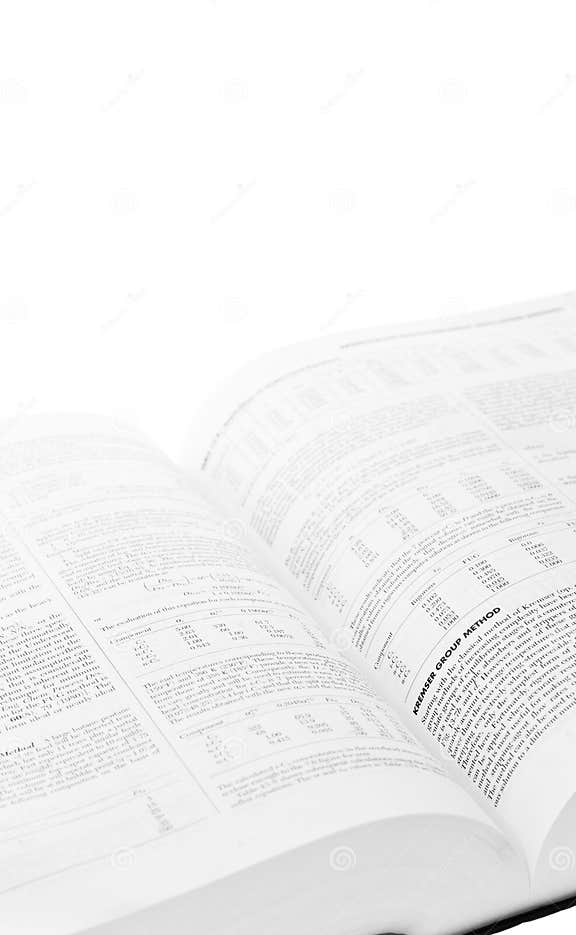 Open Book. Portrait Orientation. Stock Photo - Image of paperback ...