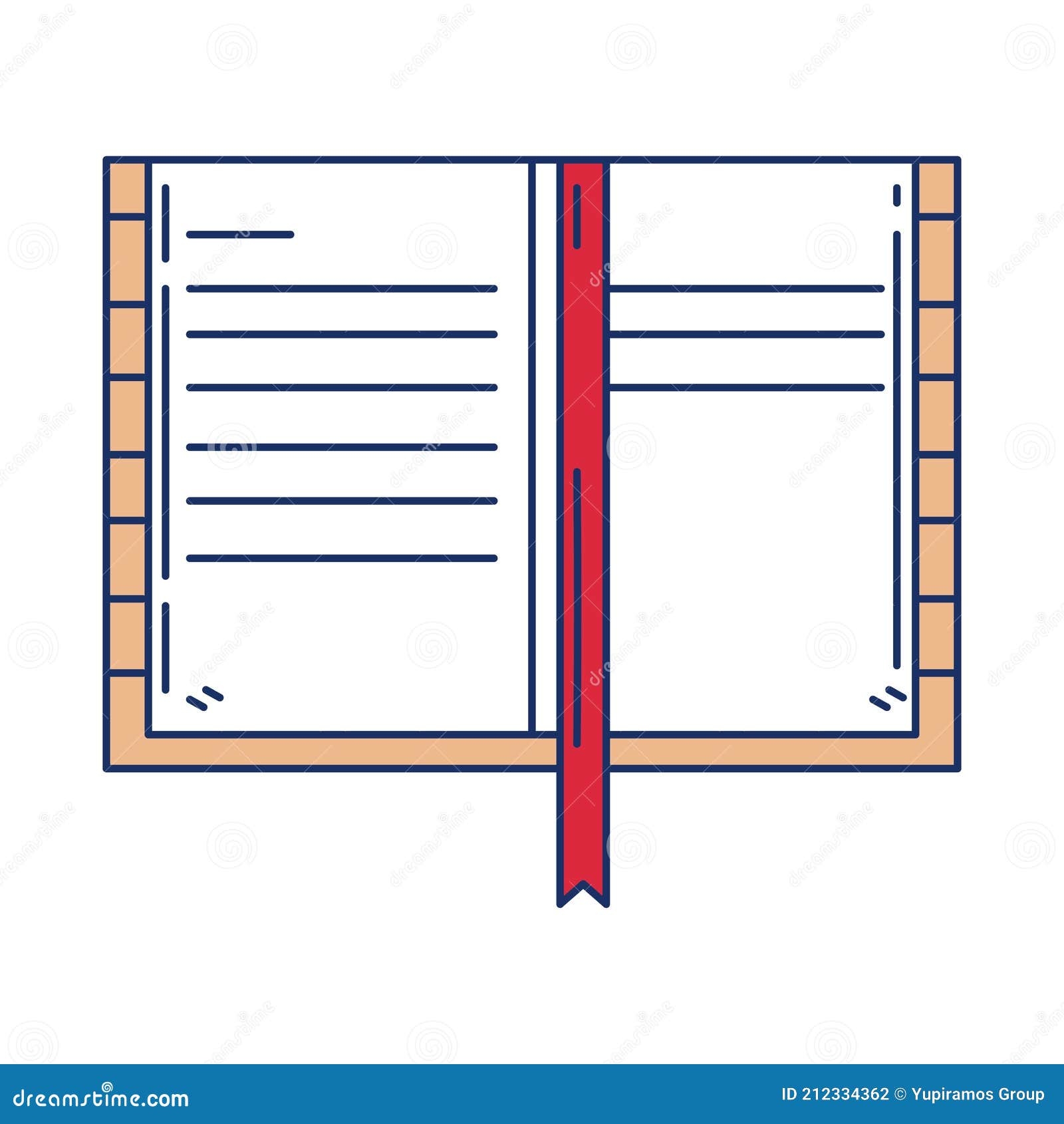 Open book read stock vector. Illustration of design - 212334362