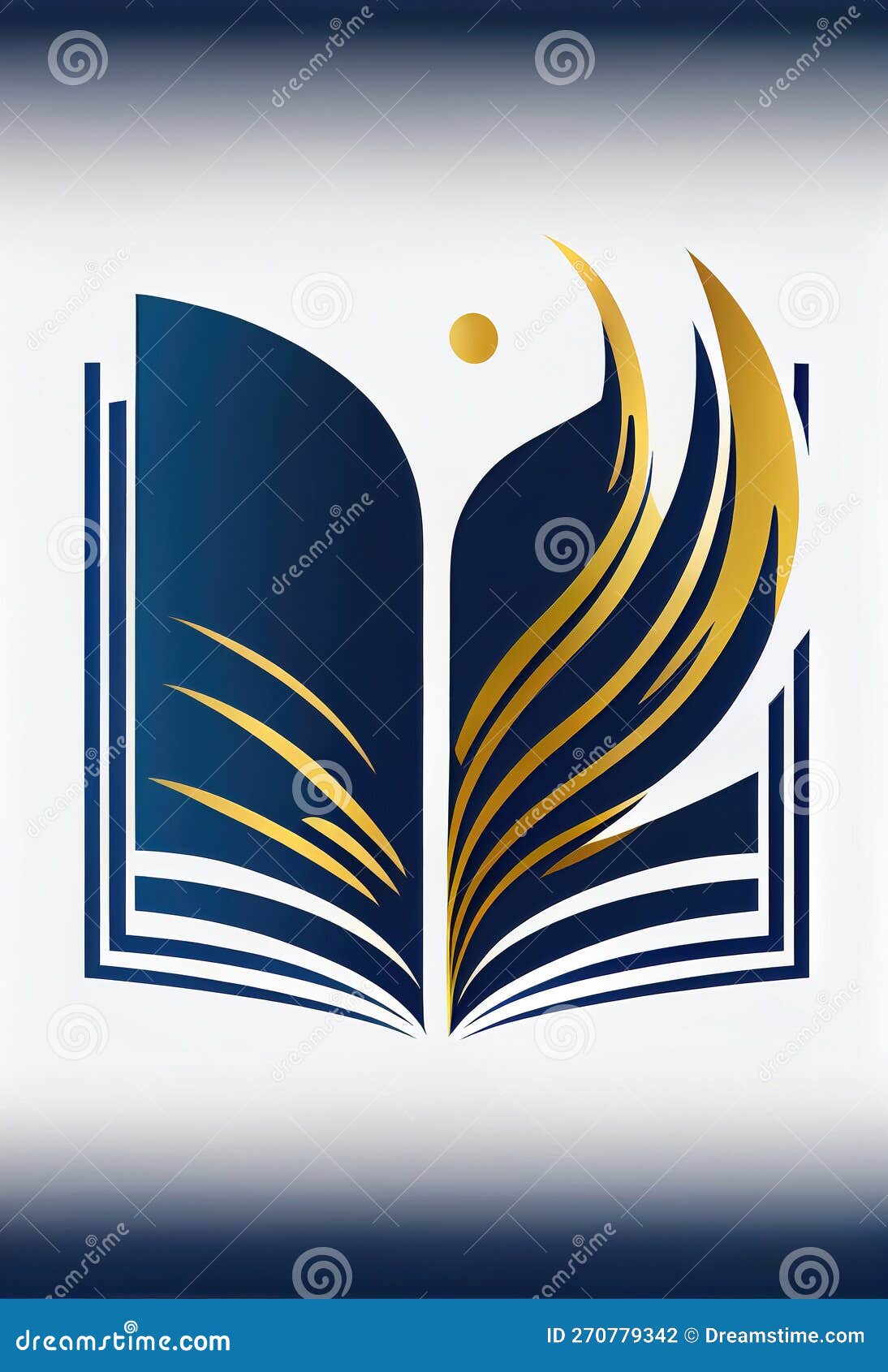 Open Book for Reading Logo Minimalist Vector Style Illustration Concept ...