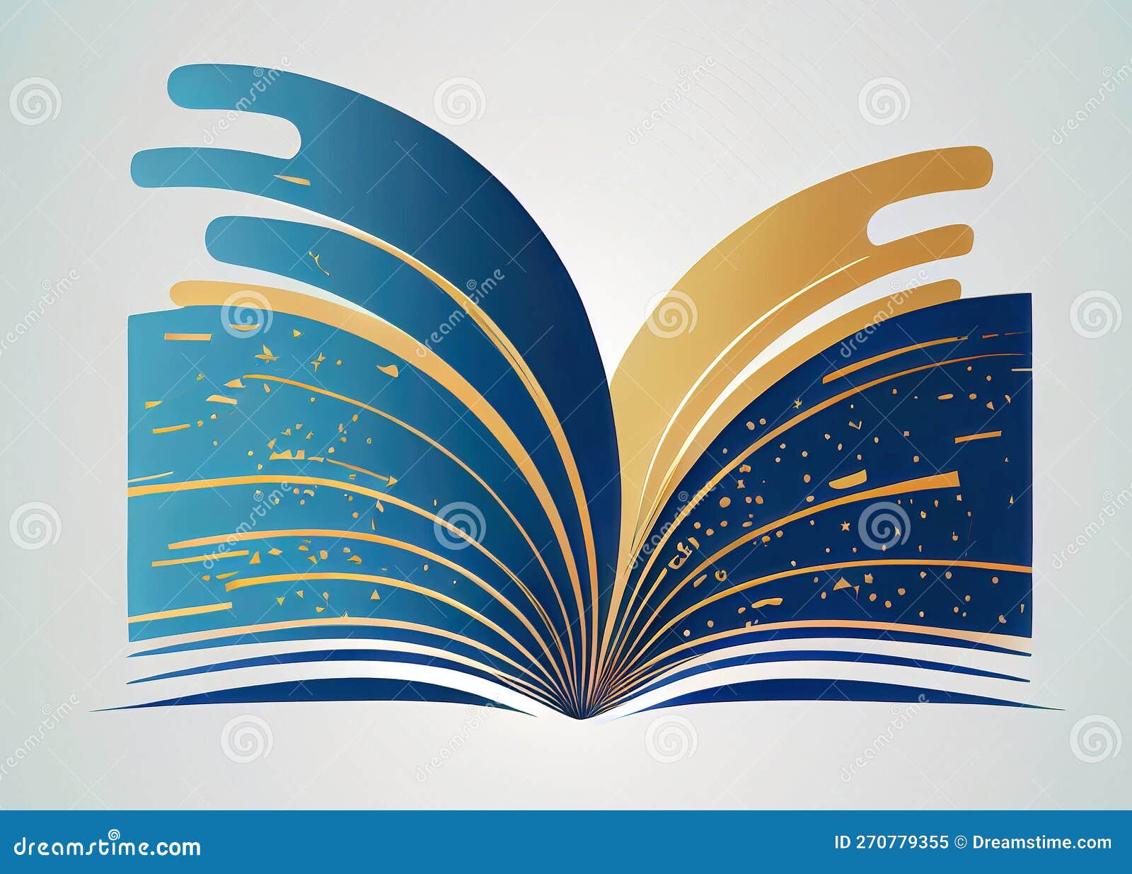 Open Book for Reading Logo Minimalist Vector Style Illustration Concept ...