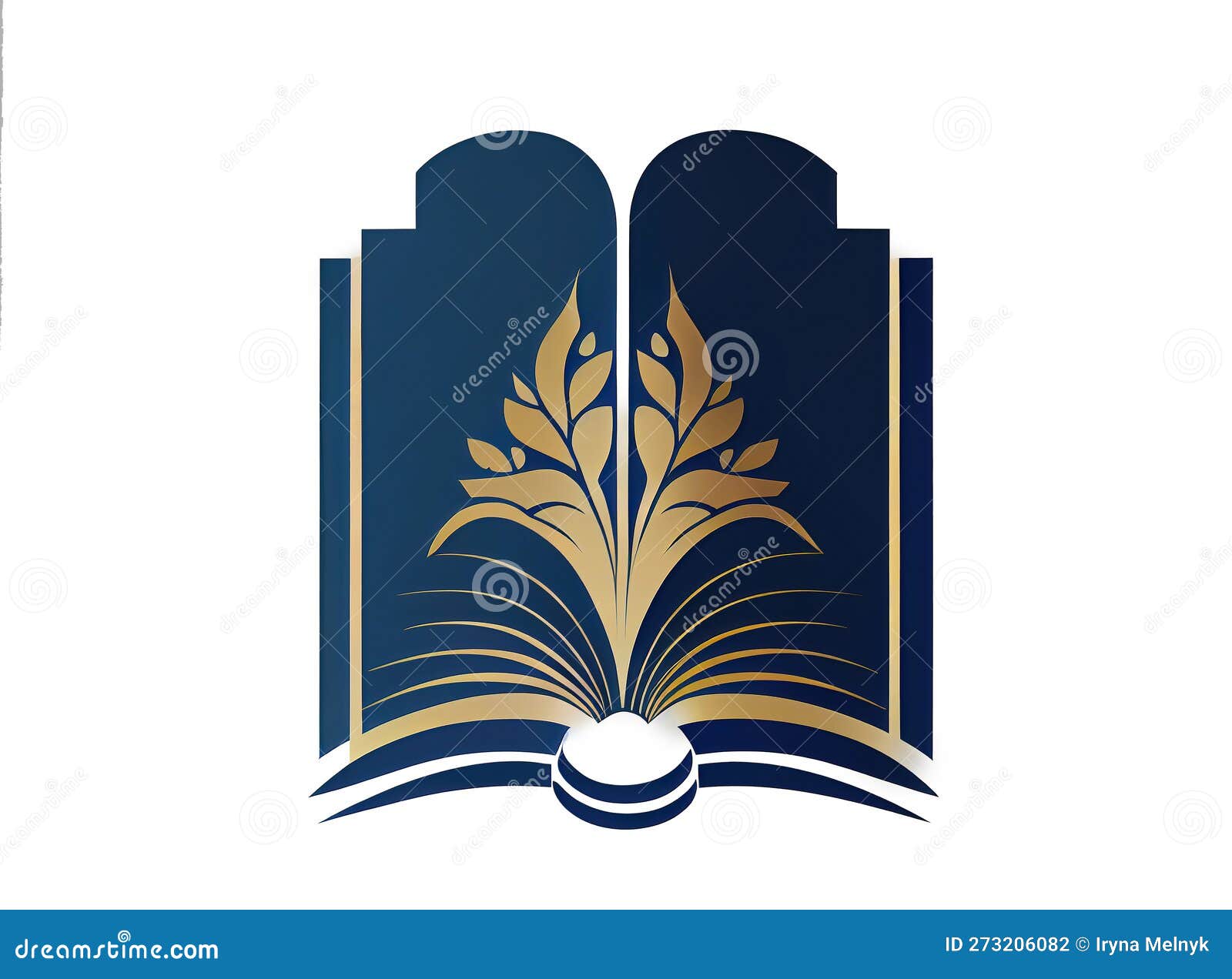 Open Book for Reading and Education Logo Minimalist Vector Style ...