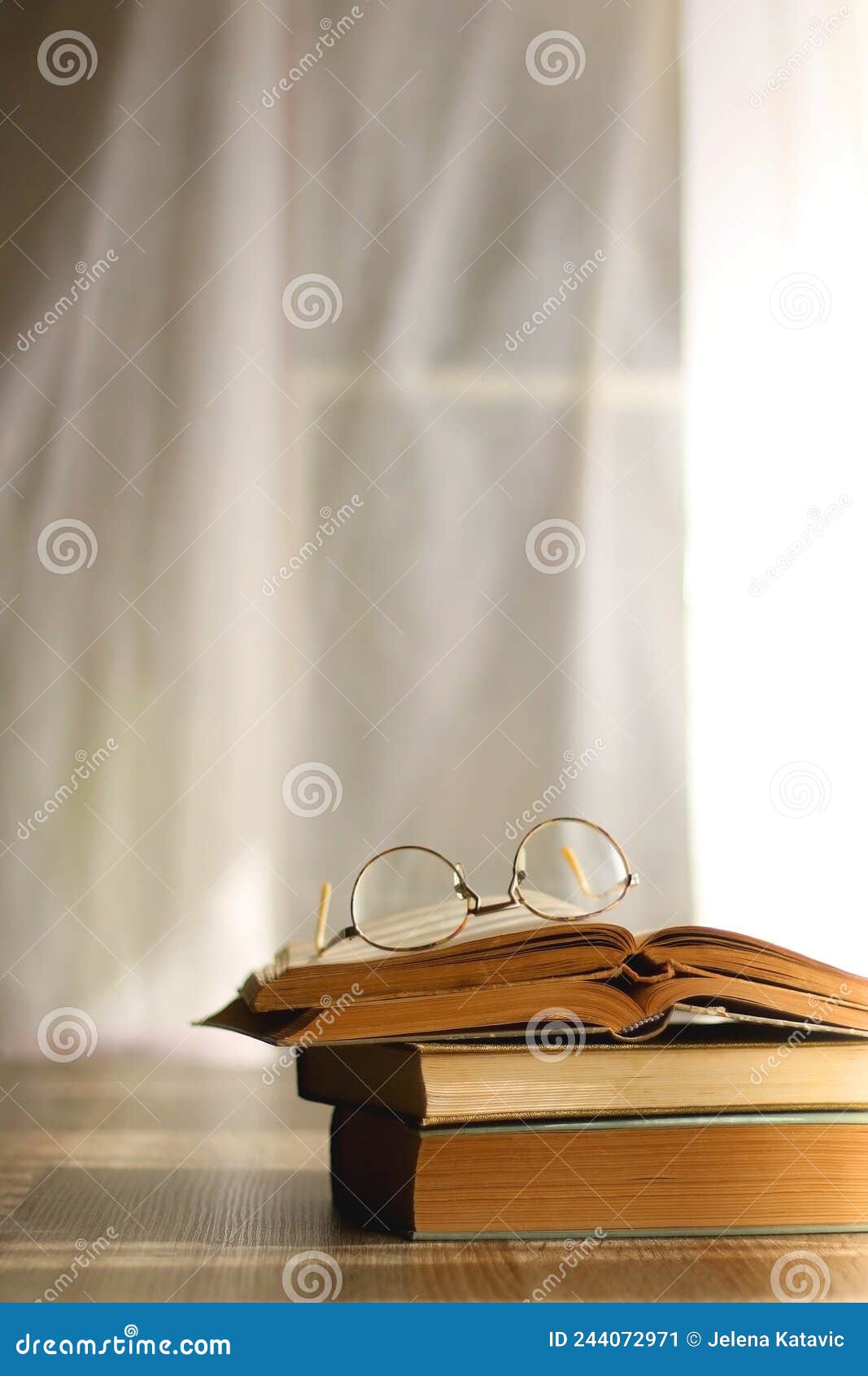 Open Book and Reading Glasses Stock Image - Image of library, lifestyle ...
