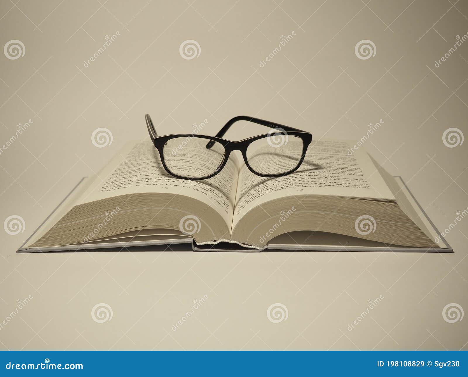 Open Book and Reading Glasses Stock Image - Image of education, tales ...