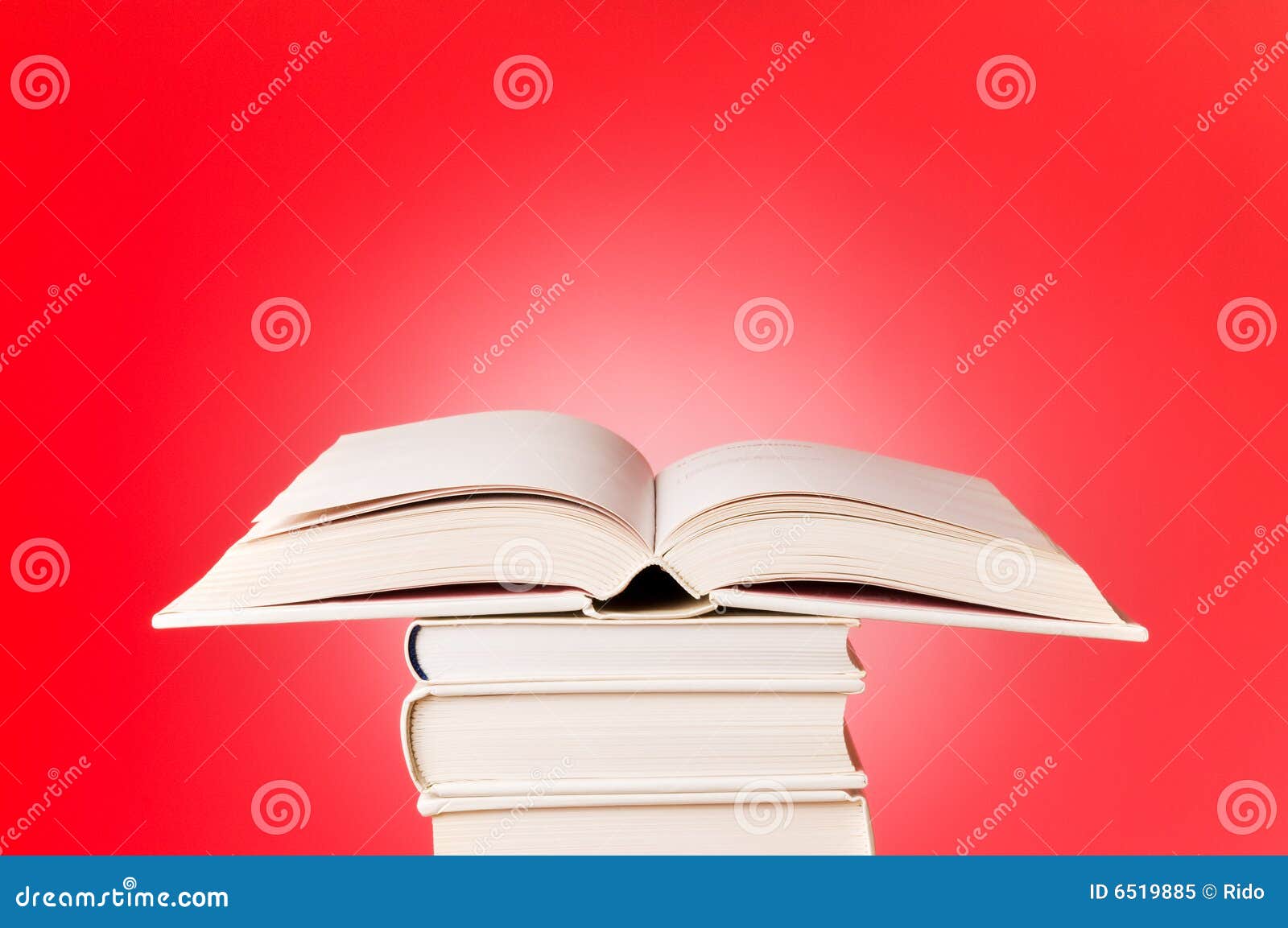 Open book on red stock image. Image of school, education - 6519885