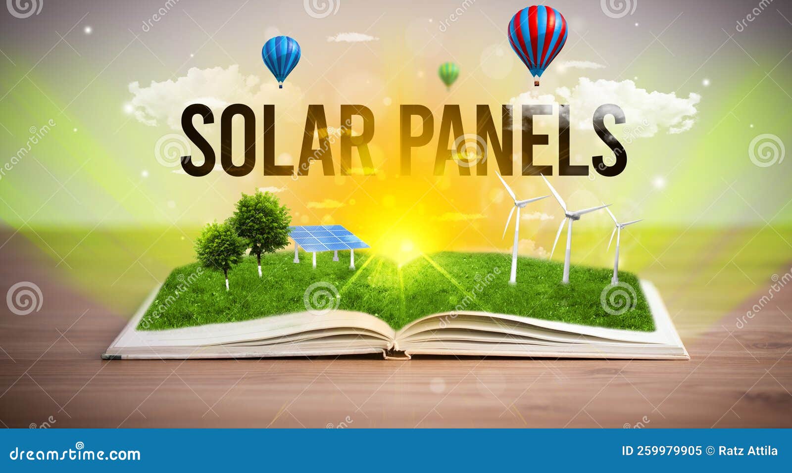Open Book, Renewable Energy Concept Stock Image - Image of ecology ...