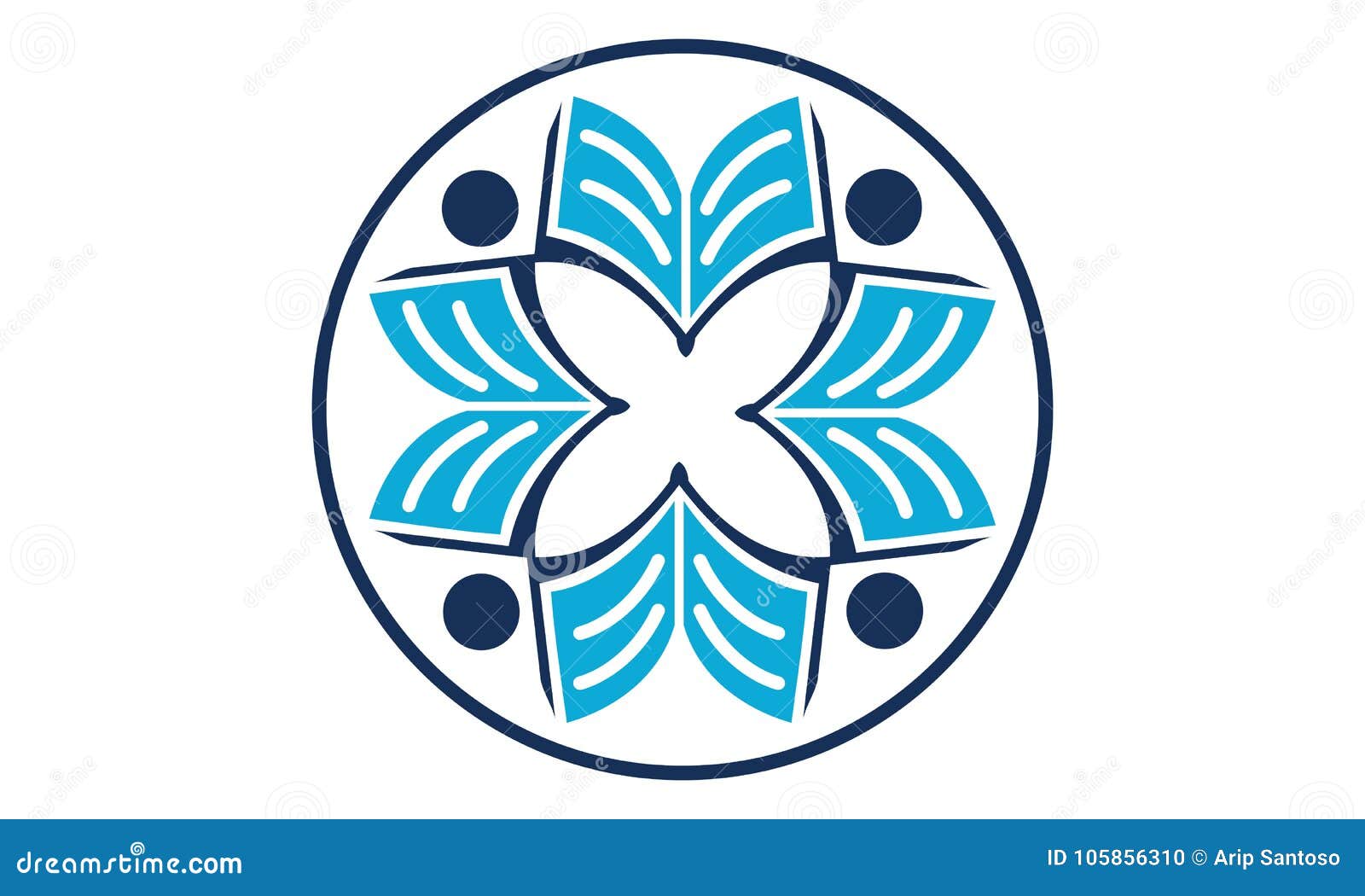 Open Book rotation stock vector. Illustration of logo - 105856310