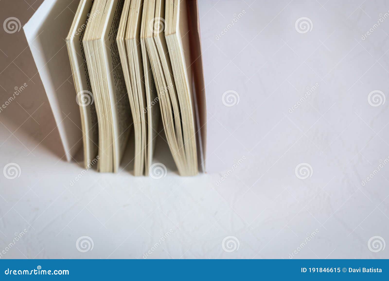 Open Book Seen from Above Isolated on White Background Stock Image ...