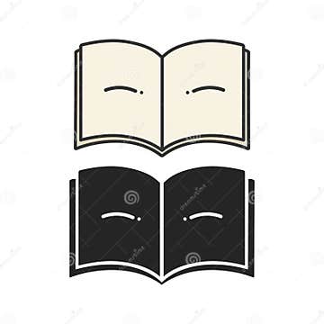 Open Book Set Isolated Vector Illustration Stock Vector - Illustration ...