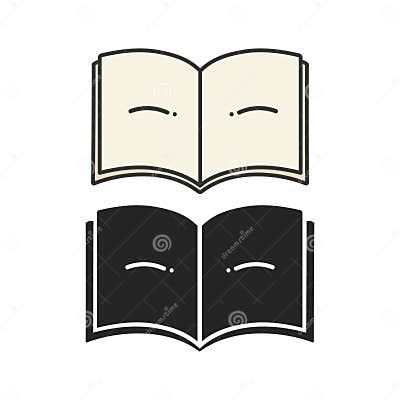 Open Book Set Isolated Vector Illustration Stock Vector - Illustration ...