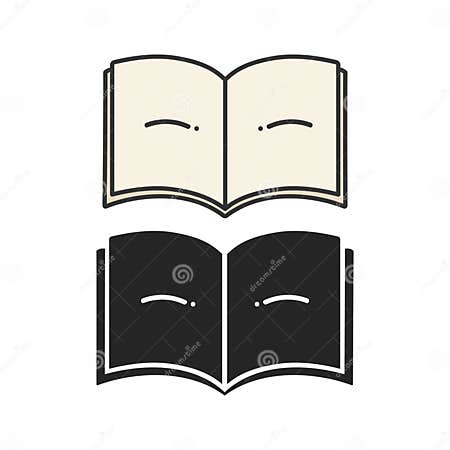 Open Book Set Isolated Vector Illustration Stock Vector - Illustration ...