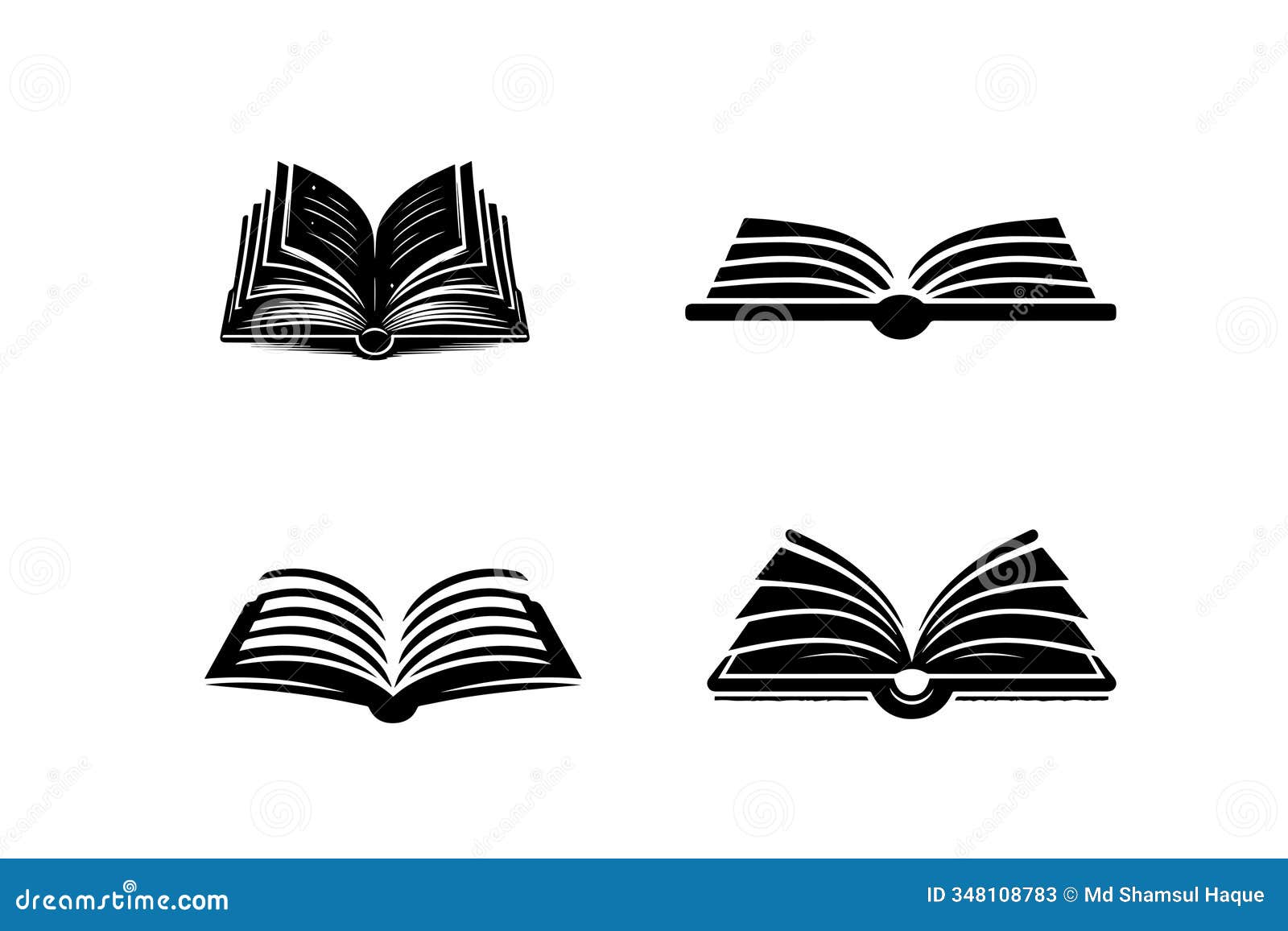 Open Book Silhouette Vector Illustration Art Work Stock Illustration ... Open Book Silhouette Vector Illustration Art Work Stock Illustration ...