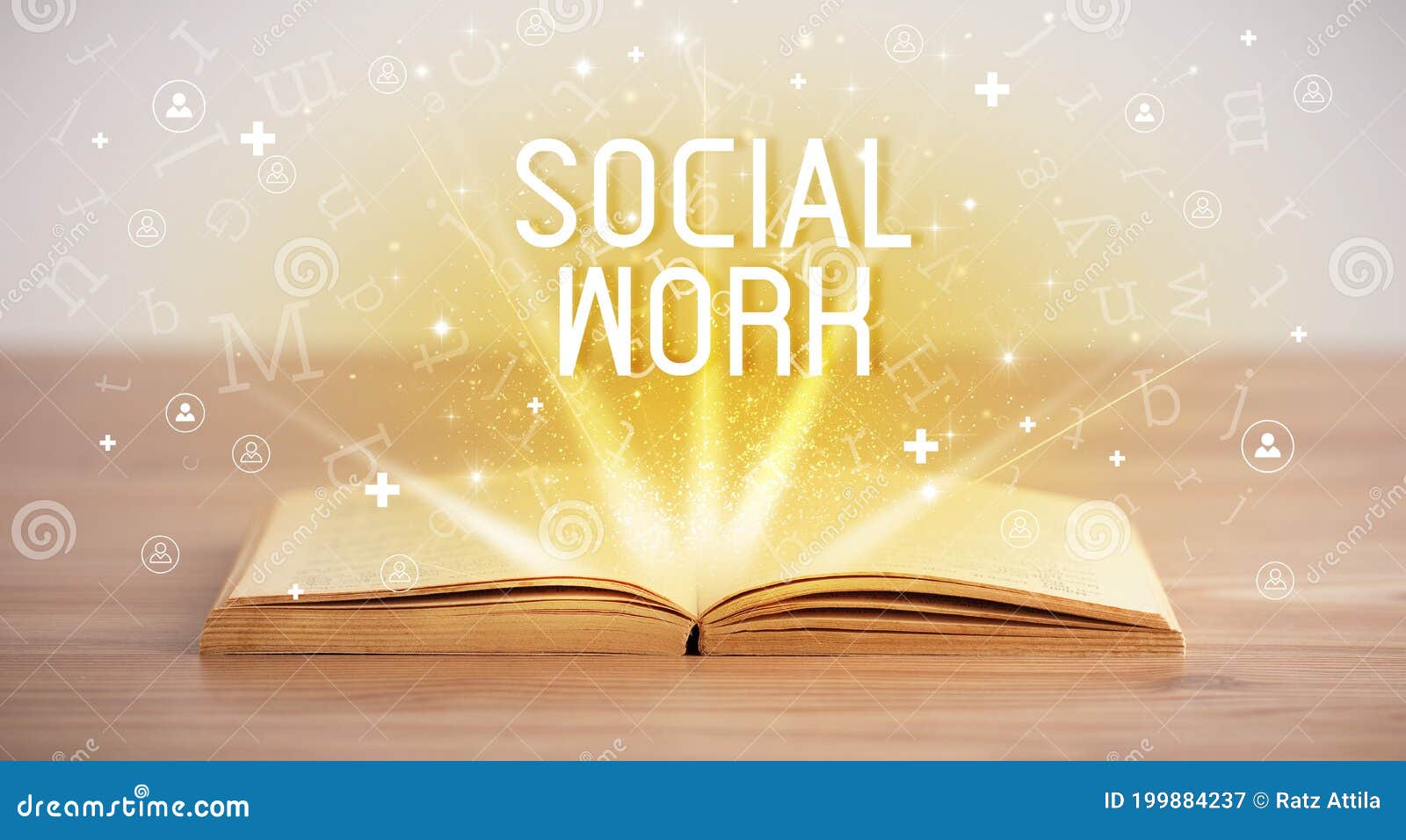Open Book, Social Networking Concept Stock Image - Image of concept ...