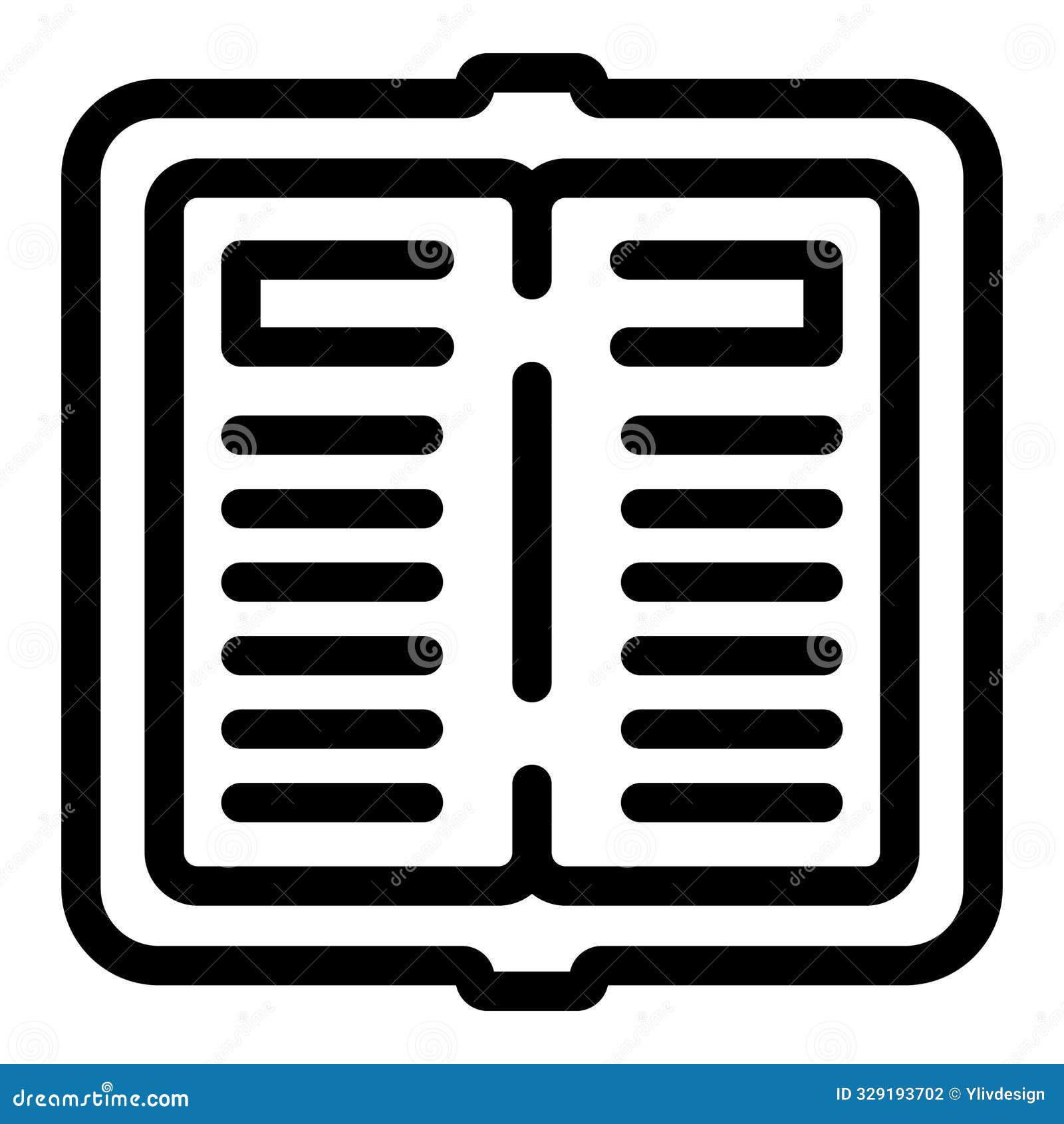 Open Book Spreading Knowledge Education Reading Icon Sign Stock ...