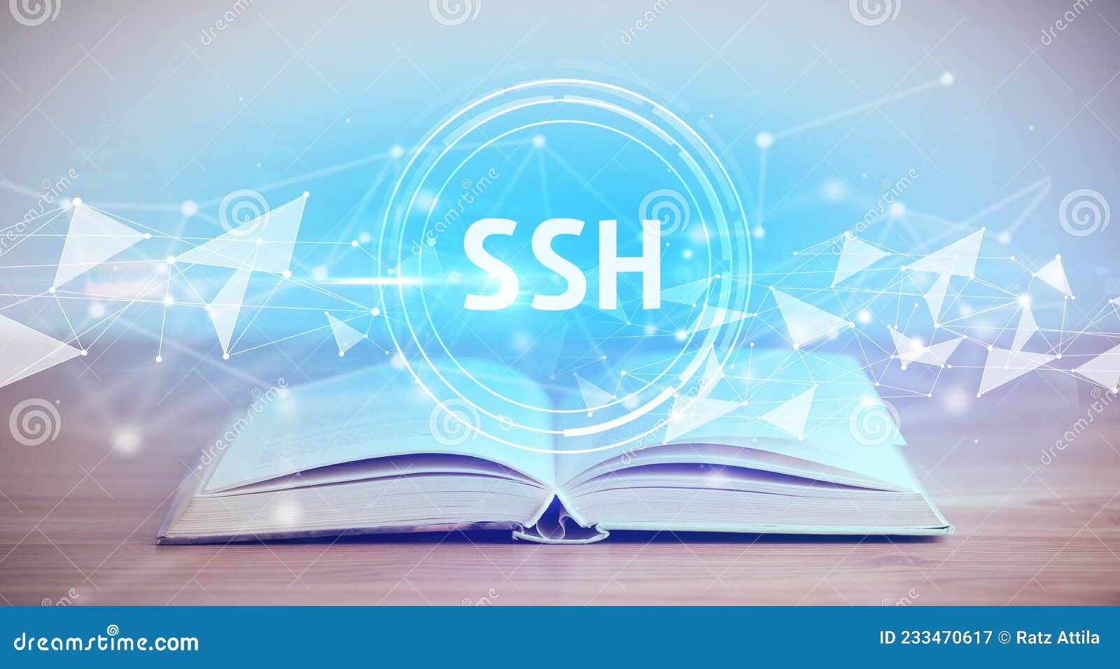 Open Book with Abbreviation Concept Stock Illustration - Illustration ...