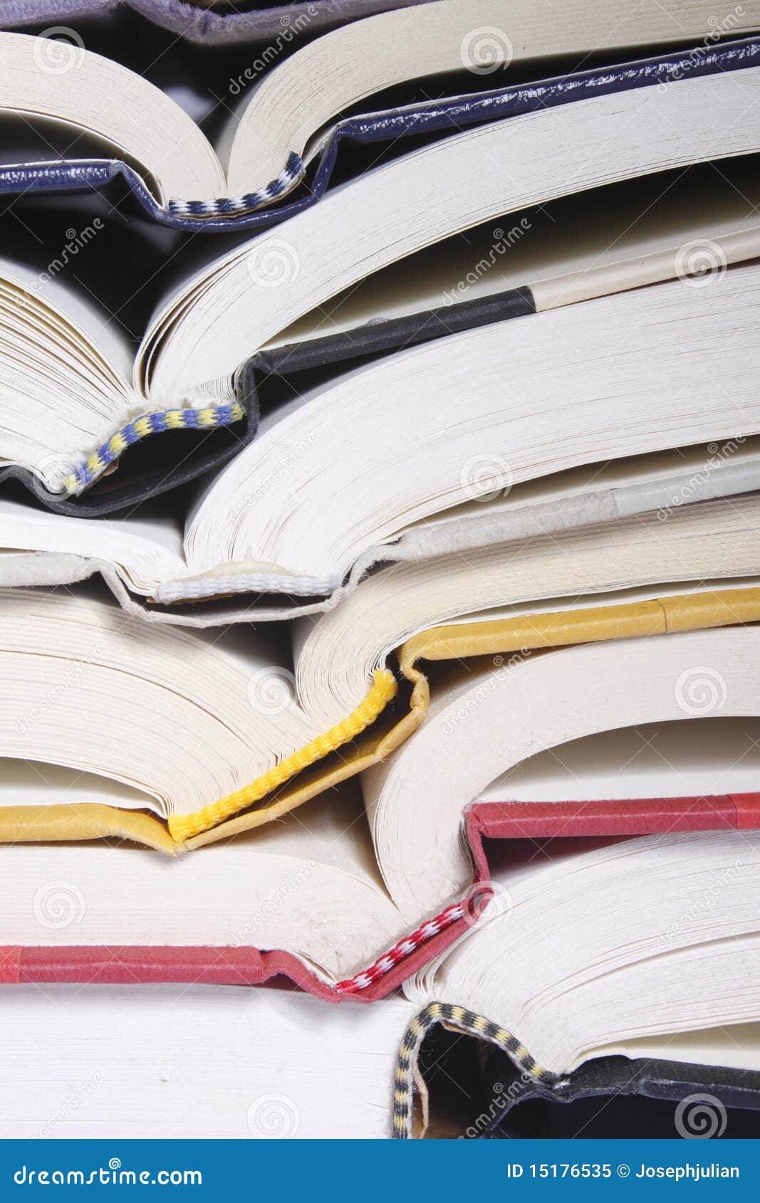 Open Book Stack stock image. Image of stack, info, textbook - 15176535