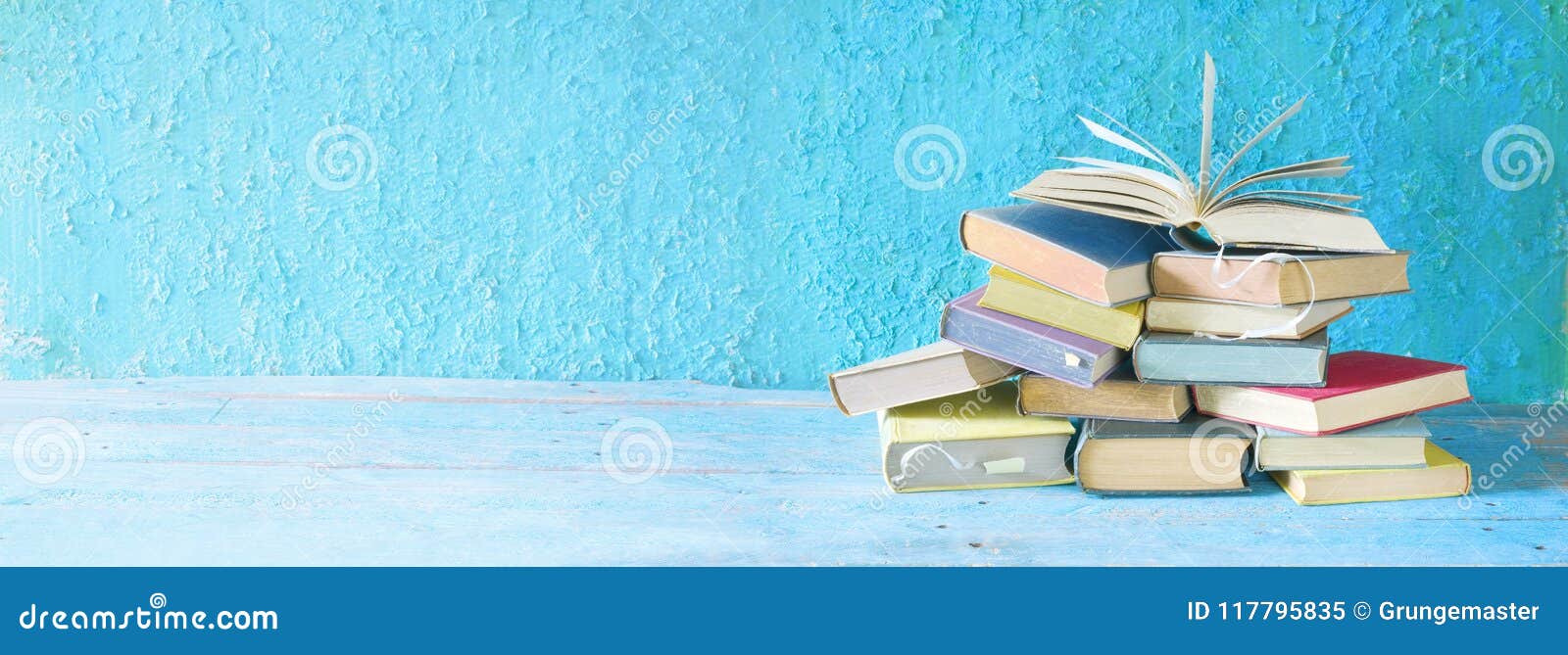 Messy Stack Of Books