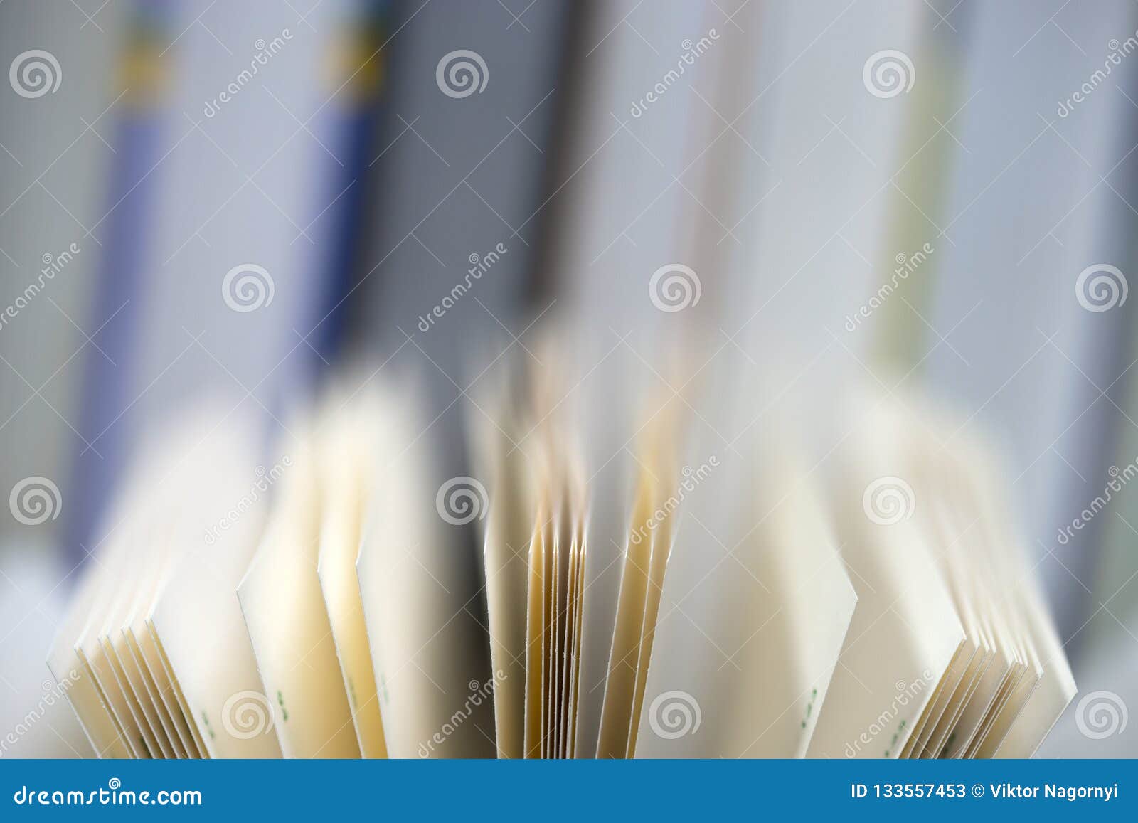 Open Book, Stack of Hardback Books on Table. Top View. Stock Image ...