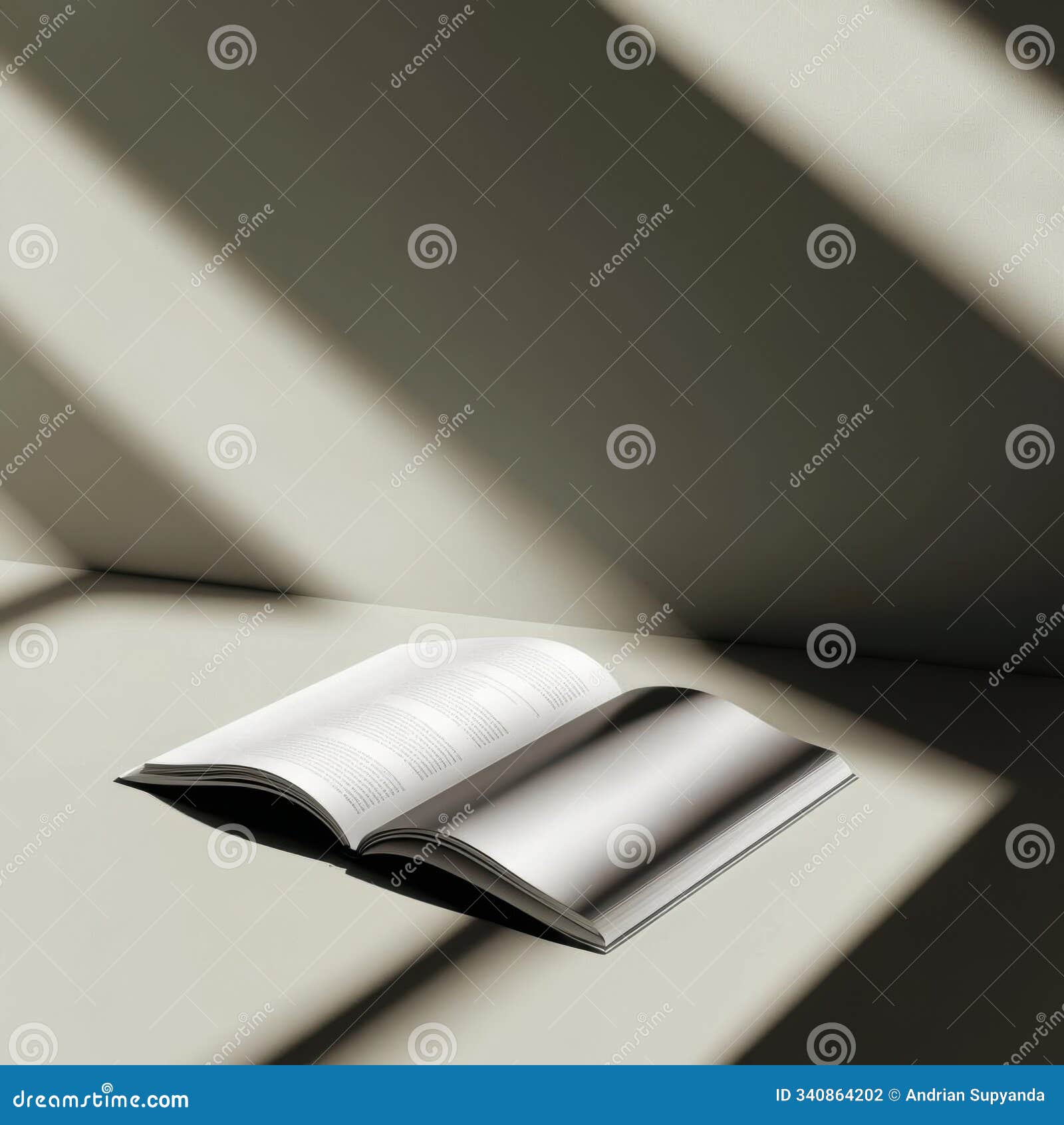 Open Book in Sunlight stock illustration. Illustration of text - 340864202