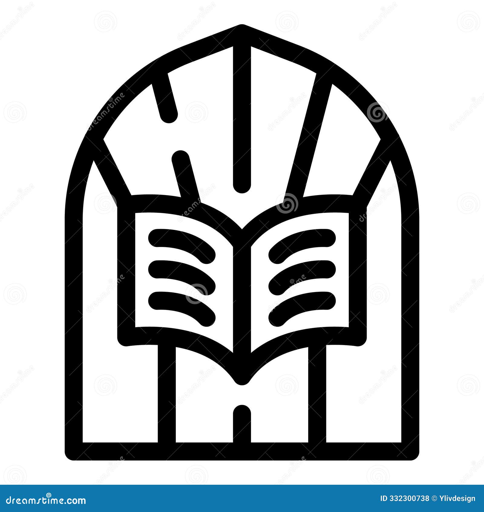 Open Book Symbol Representing Concept of Education and Knowledge Stock ...