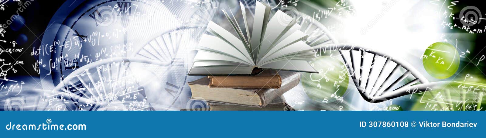 An Open Book Symbolizing the Source of Knowledge. a Book Lying on a ...