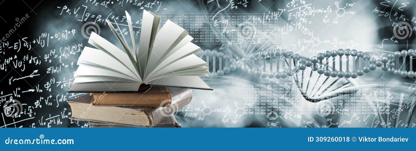 An Open Book Symbolizing the Source of Knowledge. a Book Lying on a ...