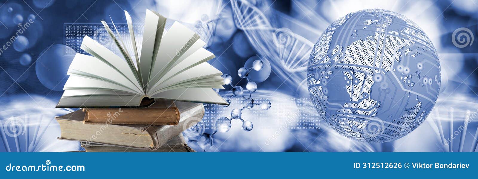 An Open Book Symbolizing the Source of Knowledge. a Book Lying on a ...