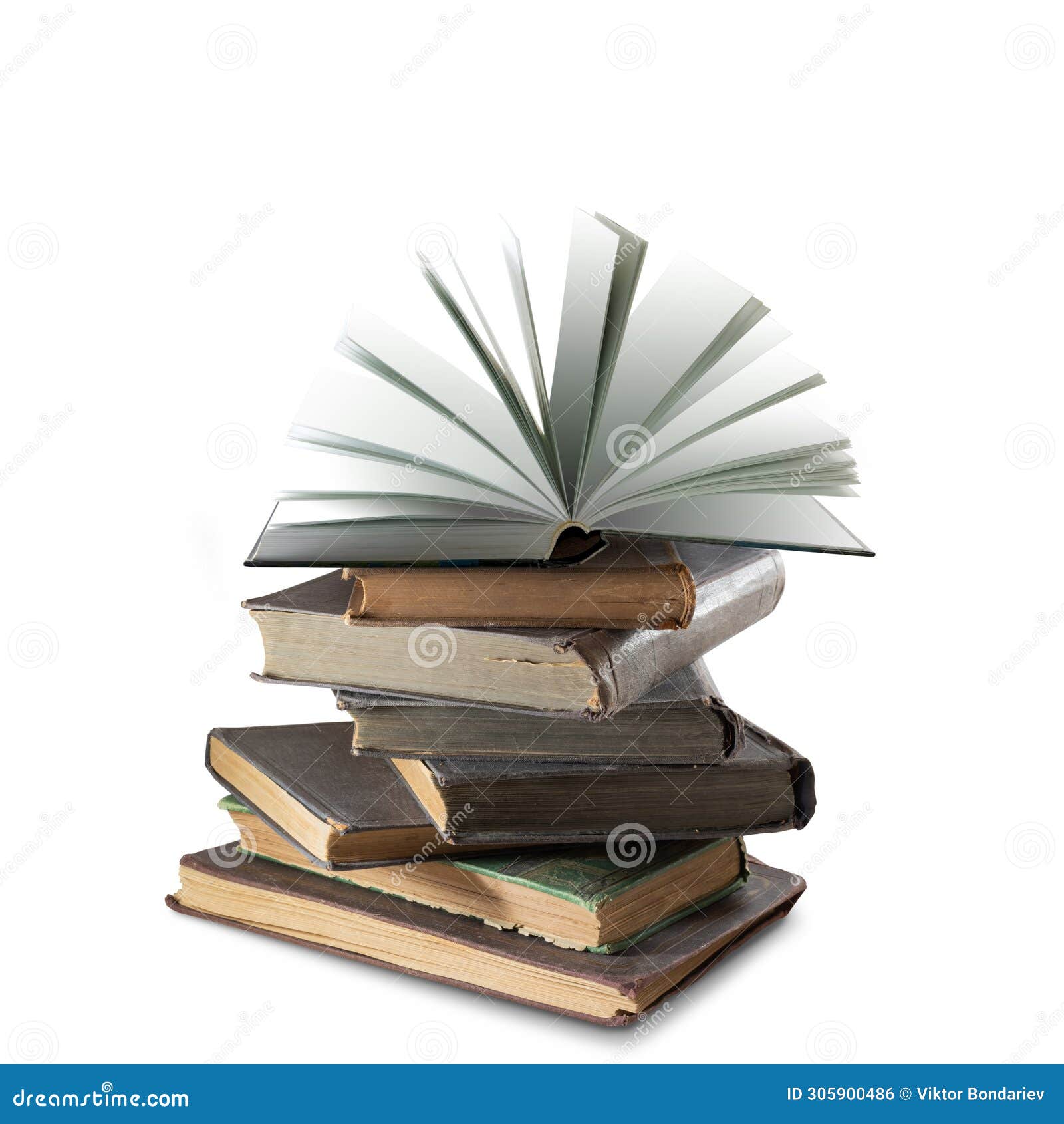 An Open Book Symbolizing the Source of Knowledge. a Book Lying on a ...