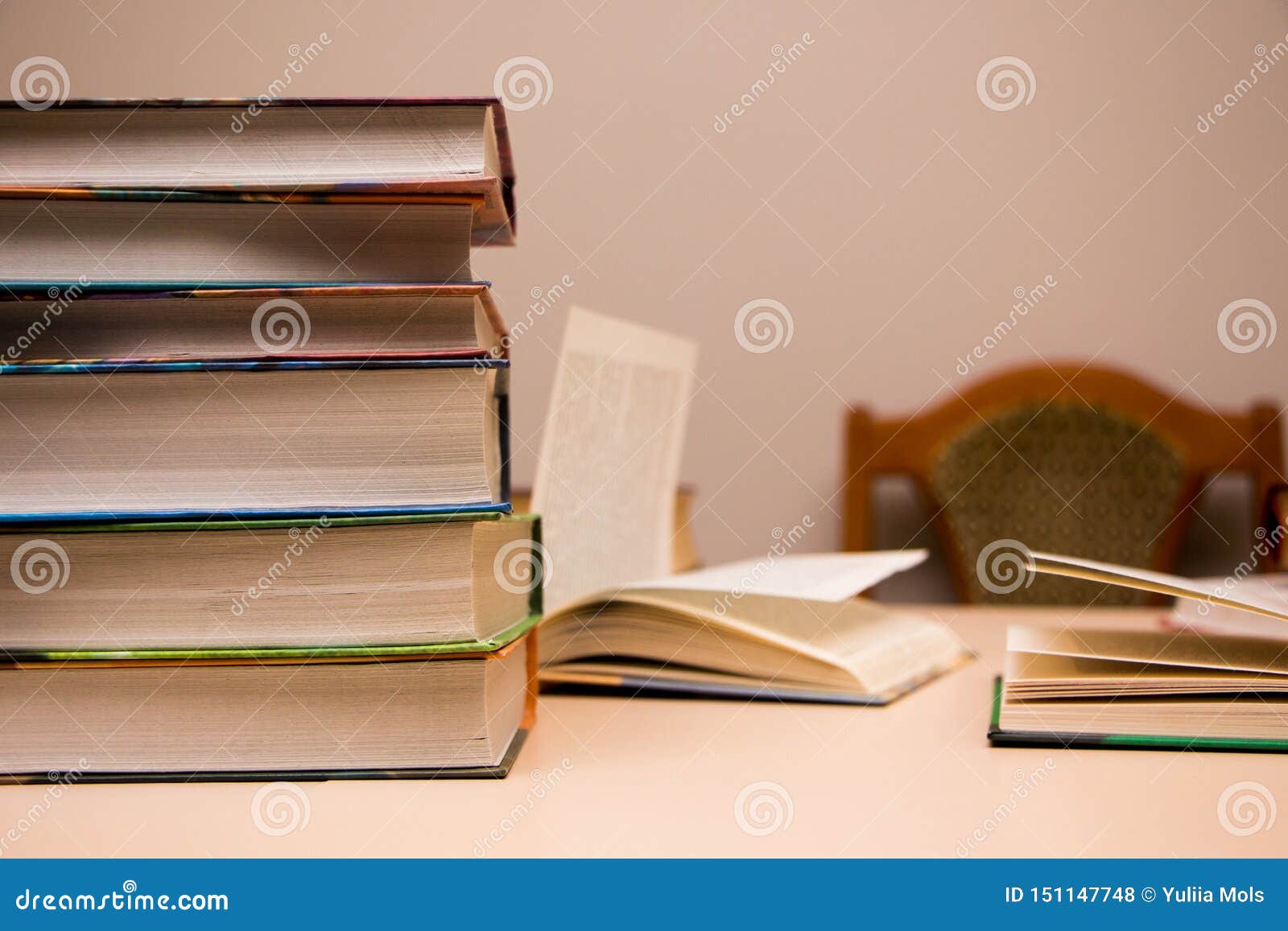 Open book on the table stock photo. Image of happy, education - 151147748