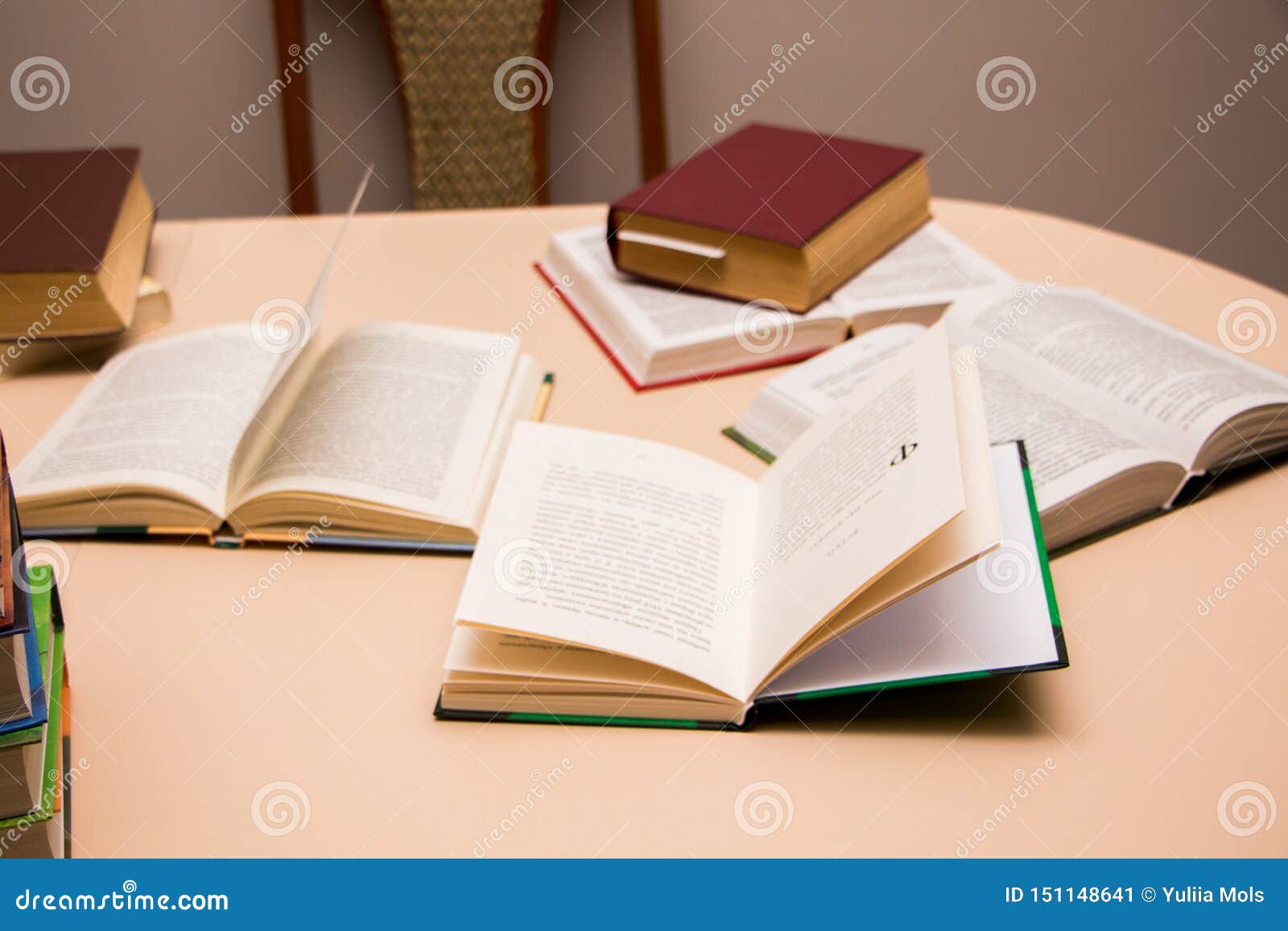 Open book on the table stock image. Image of happiness - 151148641