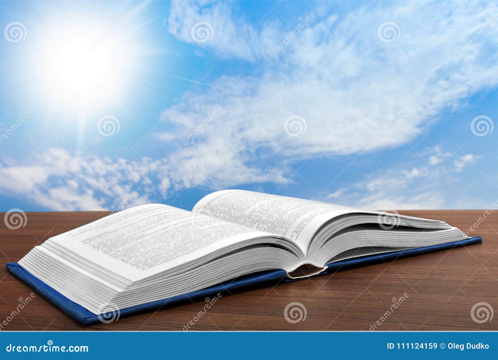 Open Book on Table, Close-up View Stock Image - Image of publishing ...