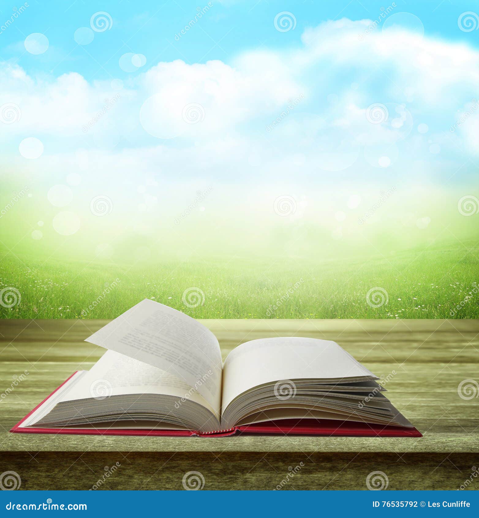 Open book stock photo. Image of outdoor, landscape, education - 76535792