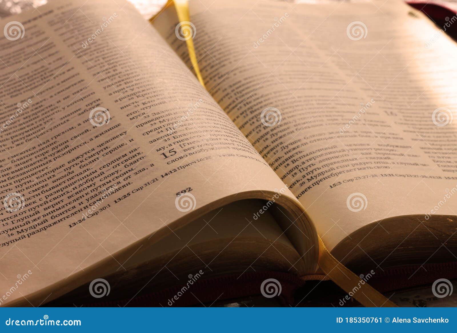 Open book on the table stock image. Image of reading - 185350761