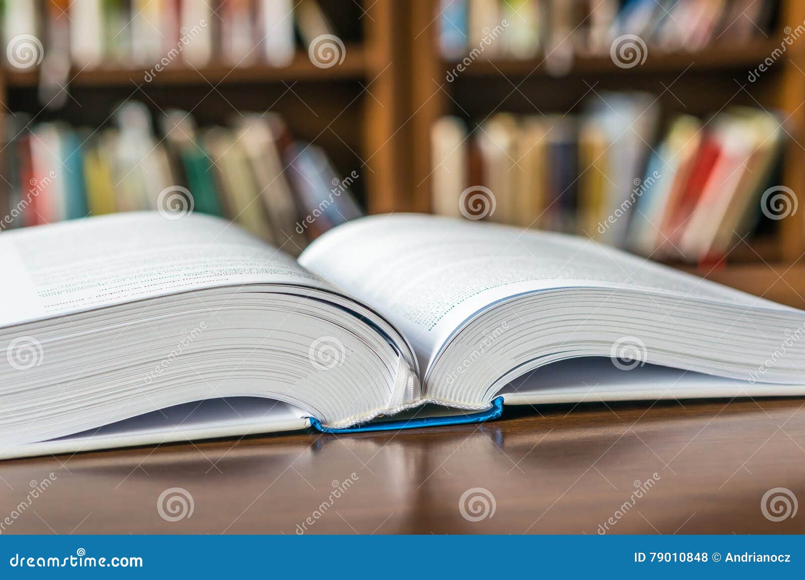 Open book on the table stock photo. Image of bookstore - 79010848