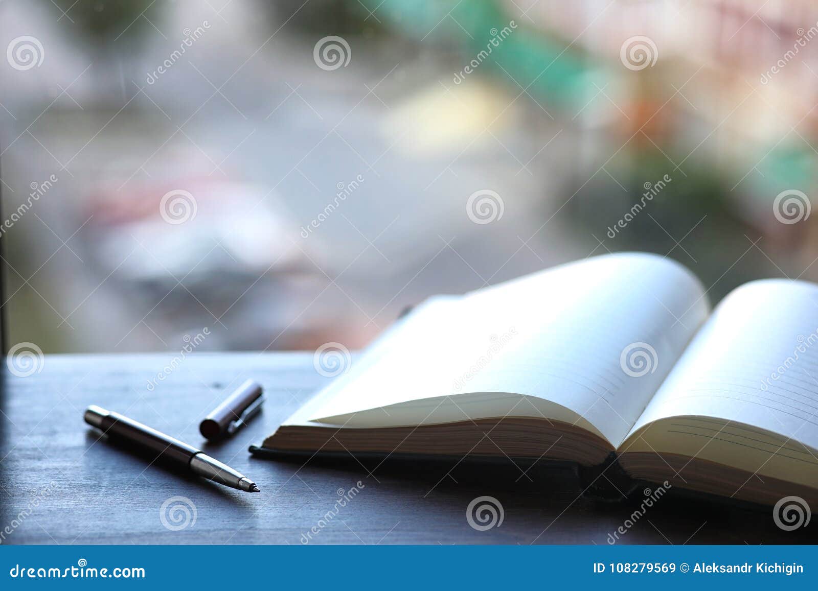 Open book and a table stock image. Image of office, bookcase - 108279569