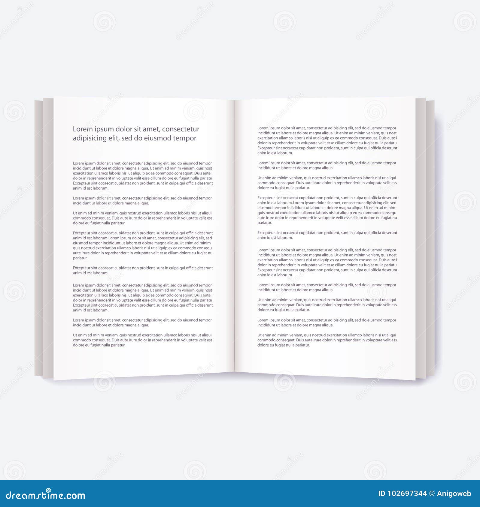 Open book with text stock vector. Illustration of cover - 102697344