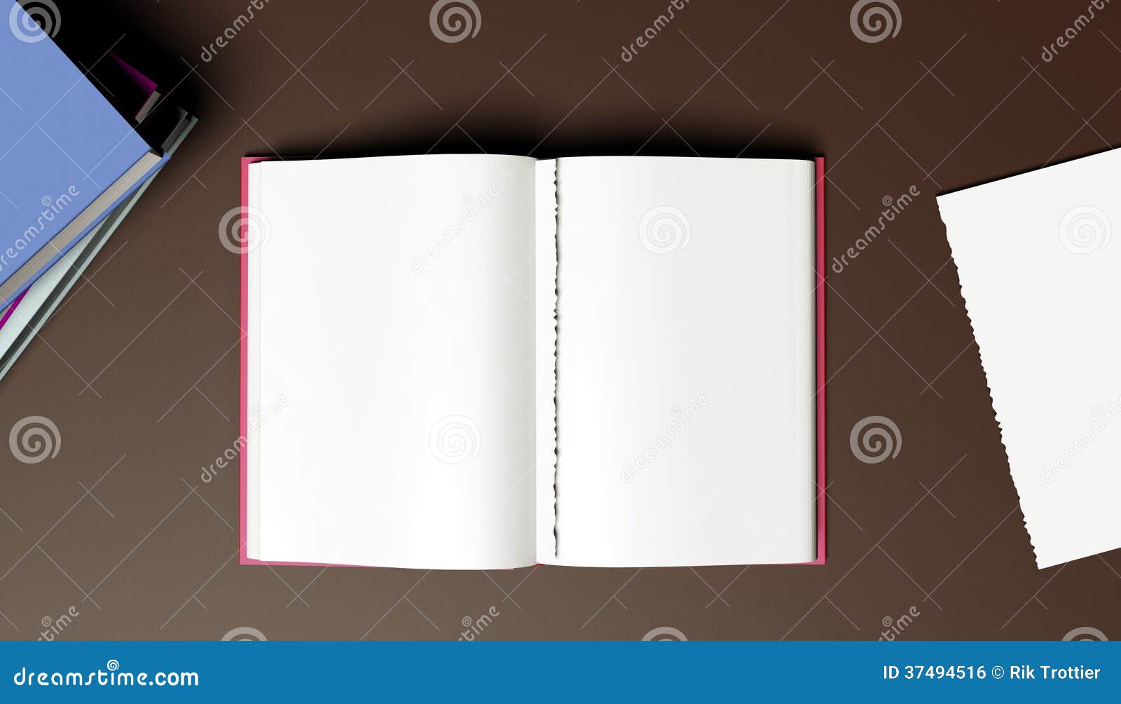 Open book - torn page stock illustration. Illustration of open - 37494516