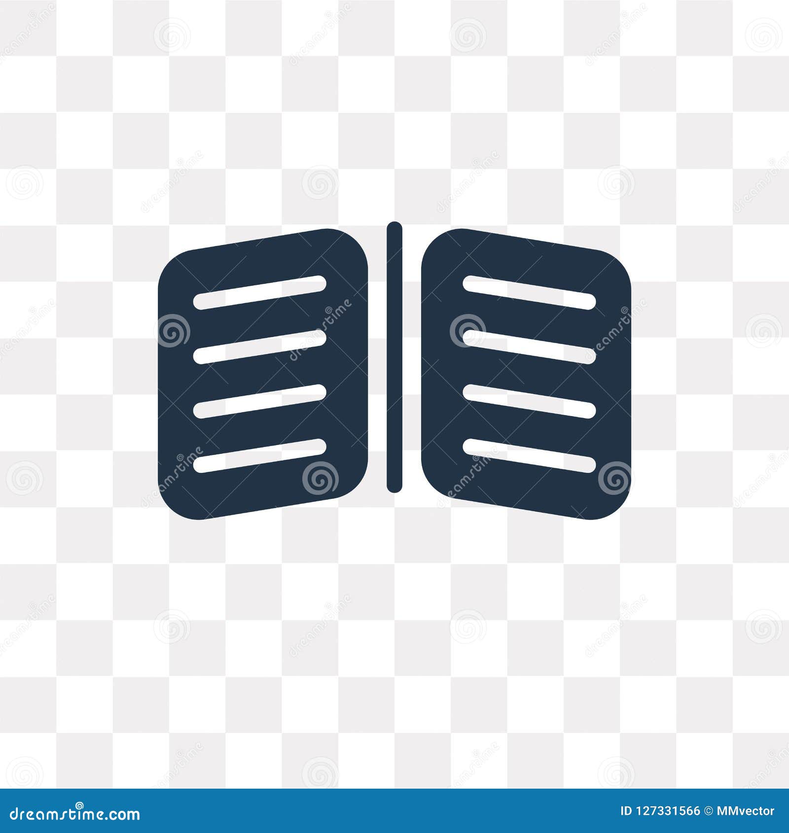 Open Book Vector Icon Isolated on Transparent Background, Open B Stock ...