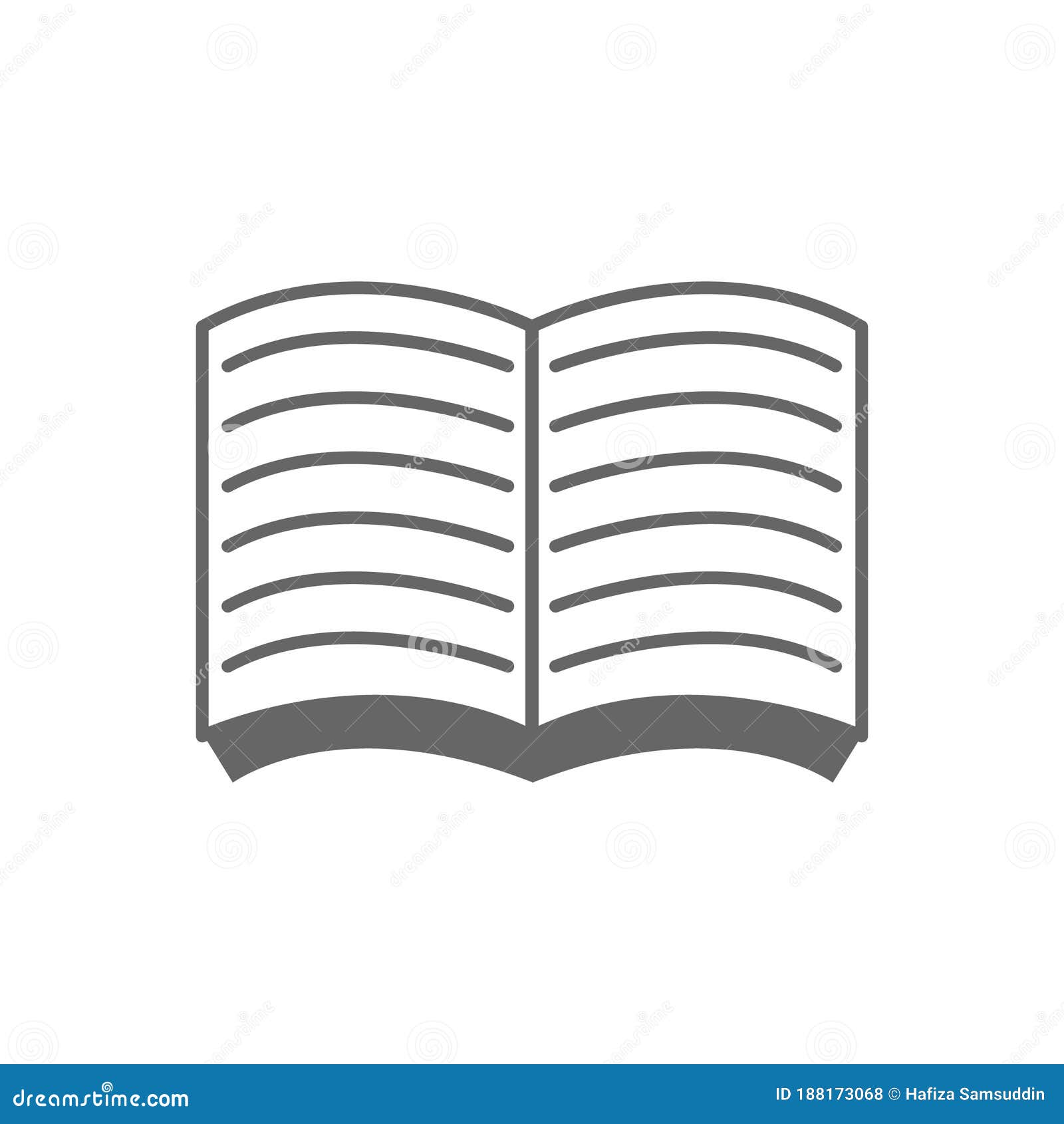 Open Book. Vector Illustration Decorative Design Stock Vector ...