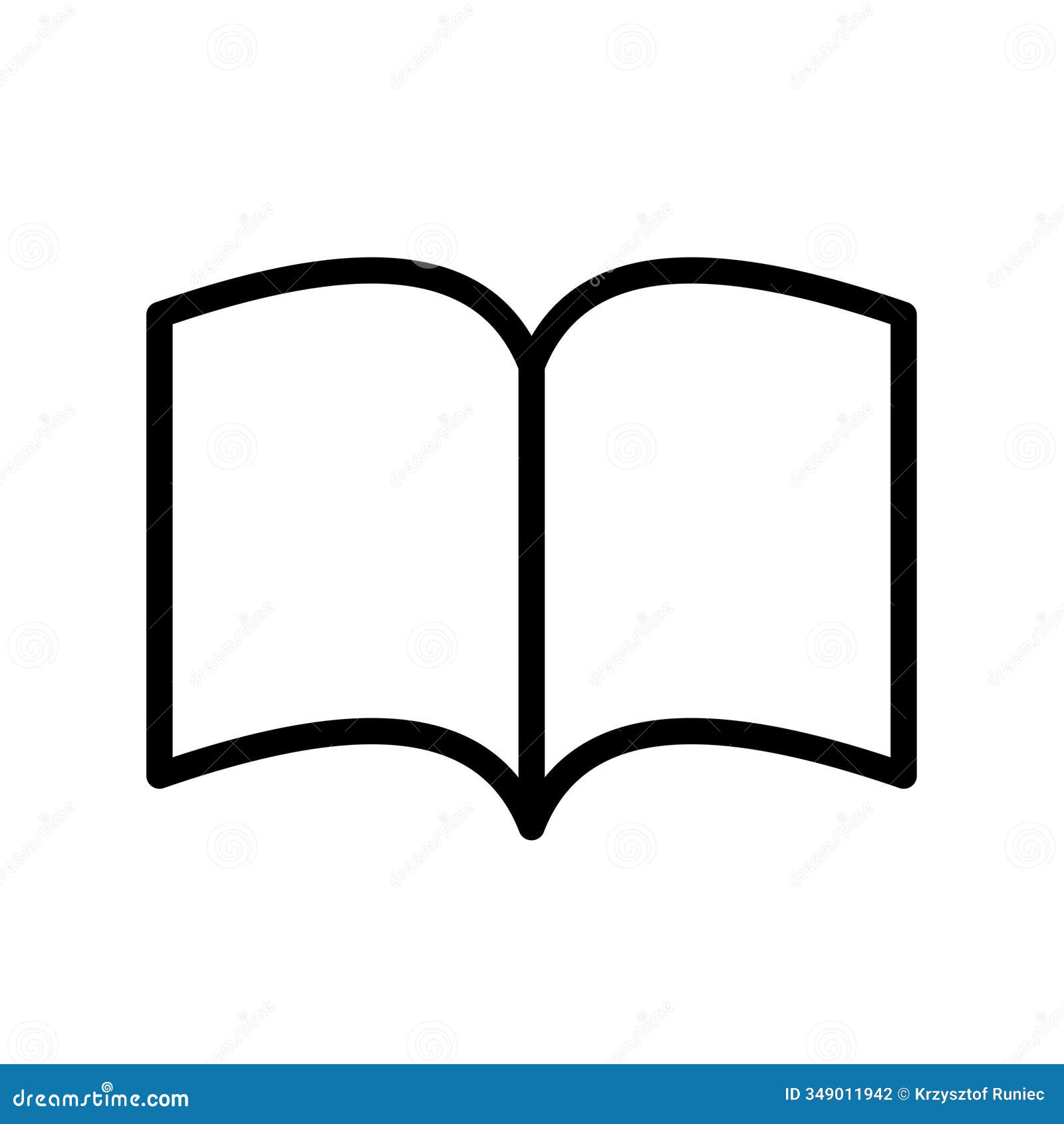 Open Book Vector Illustration Stock Vector - Illustration of notebook ...