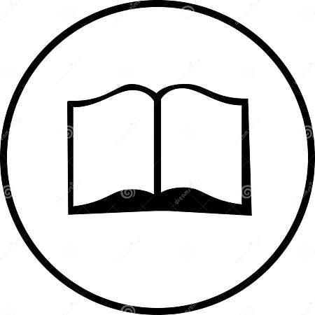 Open book vector symbol stock vector. Illustration of vector - 1774182