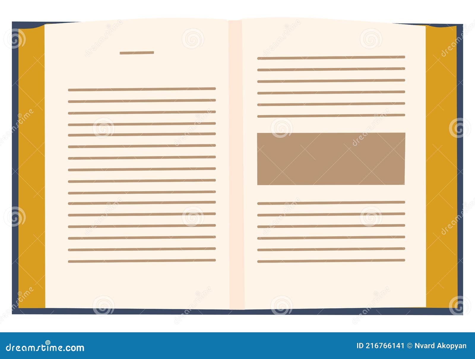 Open book. View from above stock vector. Illustration of graphic ...